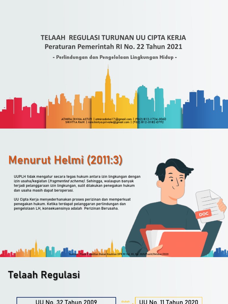 Atmira Dan Shintya - PP 22 Tahun 2021 - Perlindungan Dan Pengelolaan ...