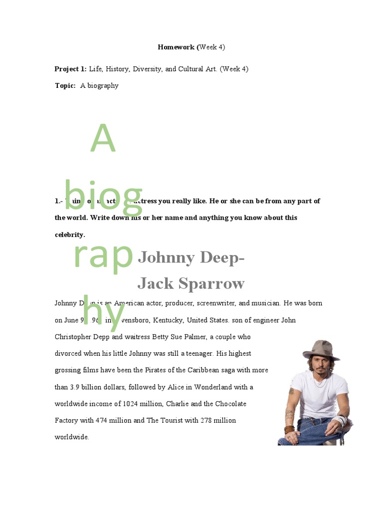 A Biography - Johnny Depp | Download Free PDF | Johnny Depp