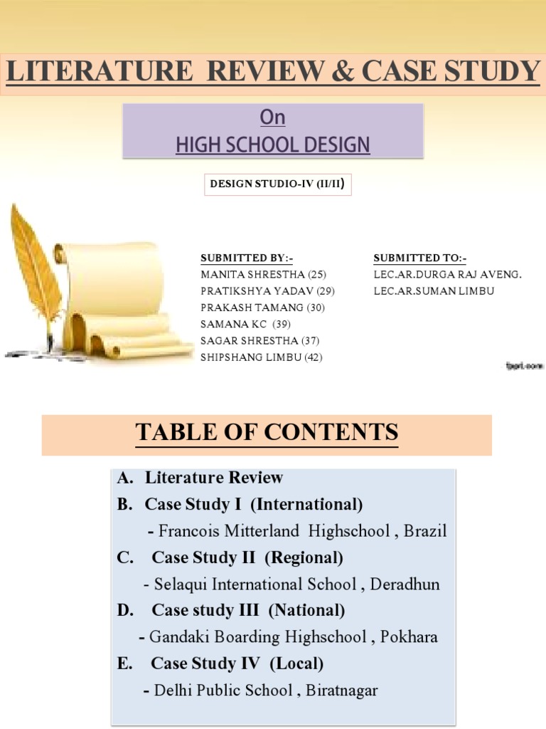 High School Design: Literature Review & Case Studies | PDF | Classroom