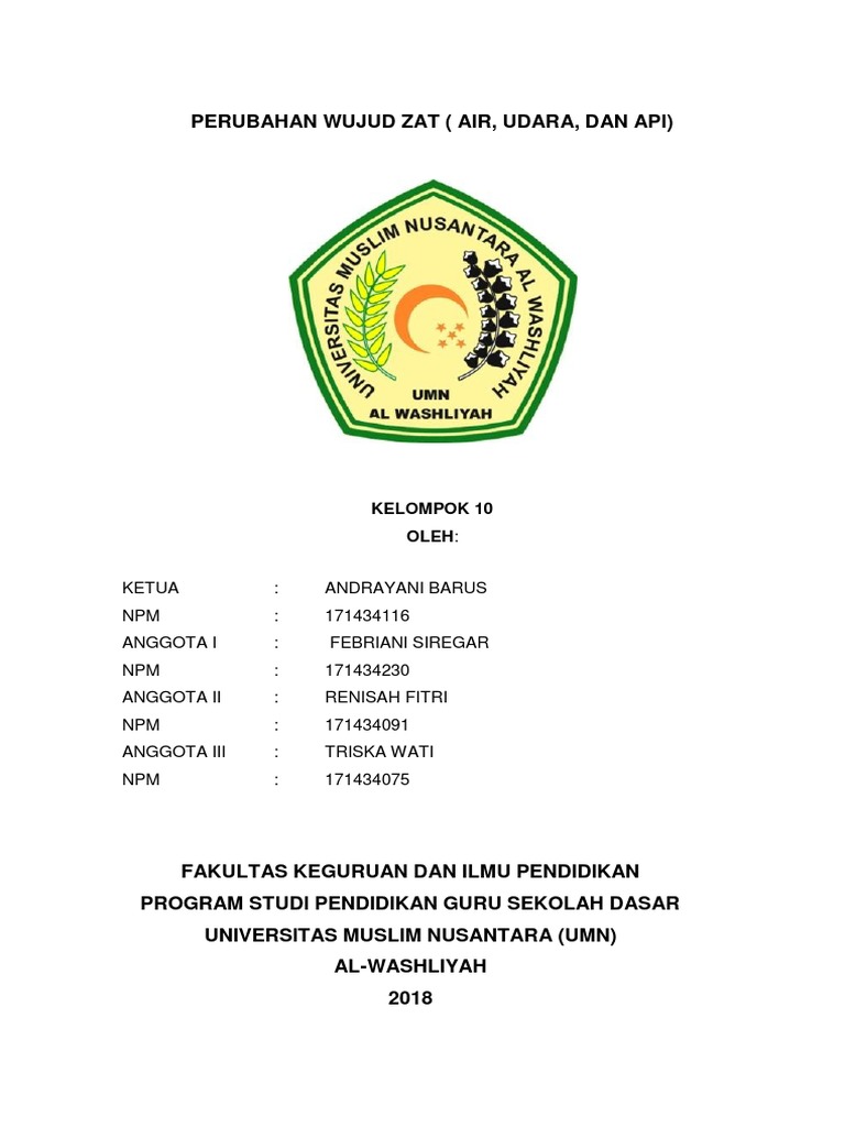10 Perubahan-Wujud-Zat PGSD 3B 2018 | PDF