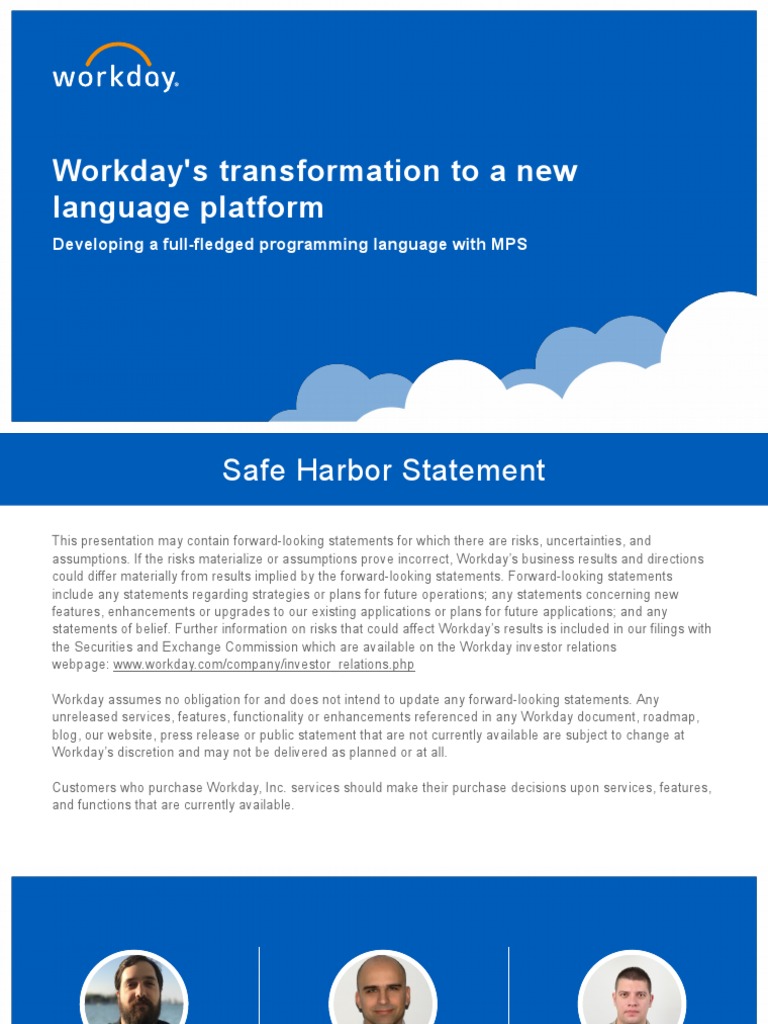Workday's Transformation To A New Language Platform: Developing A Full ...