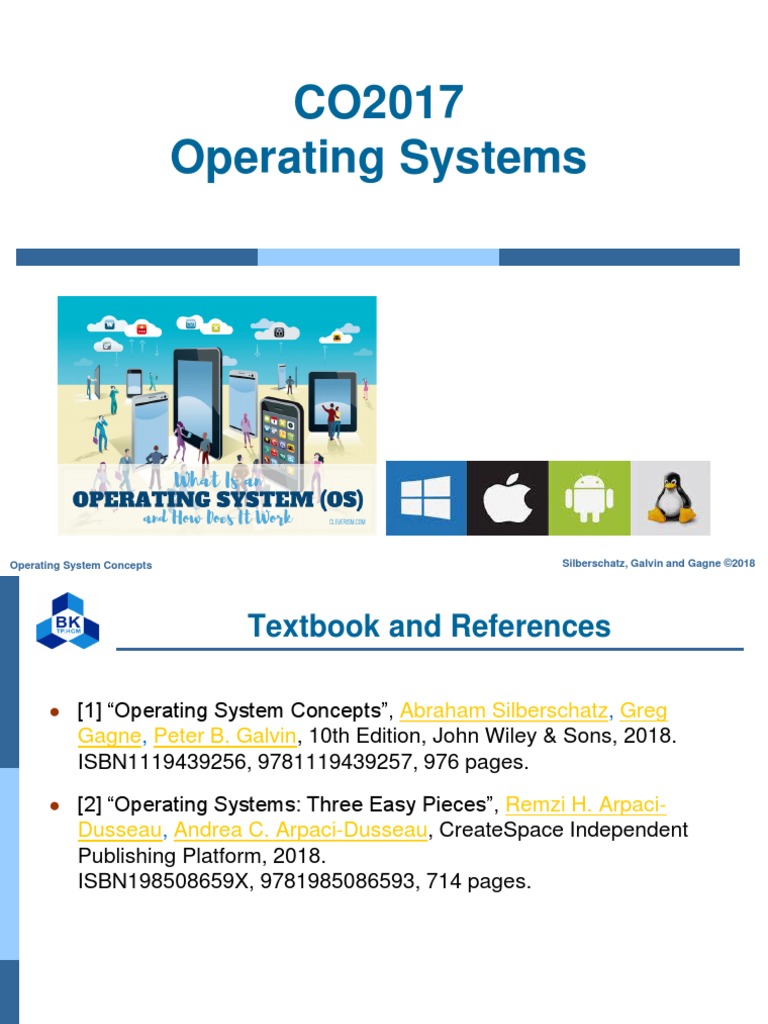 CO2017 Operating Systems: Silberschatz, Galvin and Gagne ©2018 Operating System Concepts | PDF ...