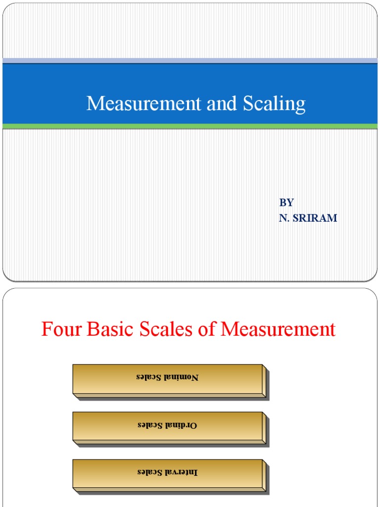 Understanding Measurement Scales | PDF | Business | Finance & Money ...