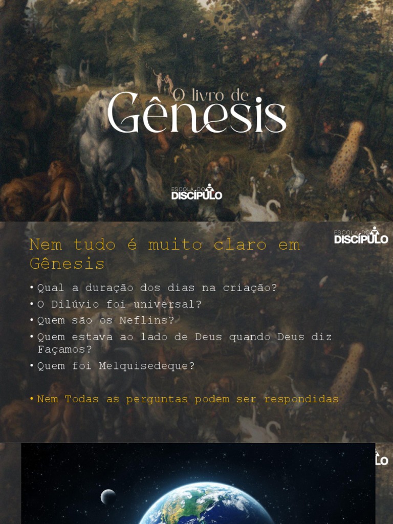 Aula 01 - Como Ler Gênesis | PDF | Gênesis (livro) | Torá