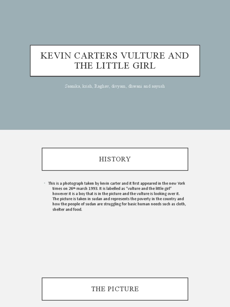 Kevin Carters Vulture and The Little Girl | PDF | Social Science