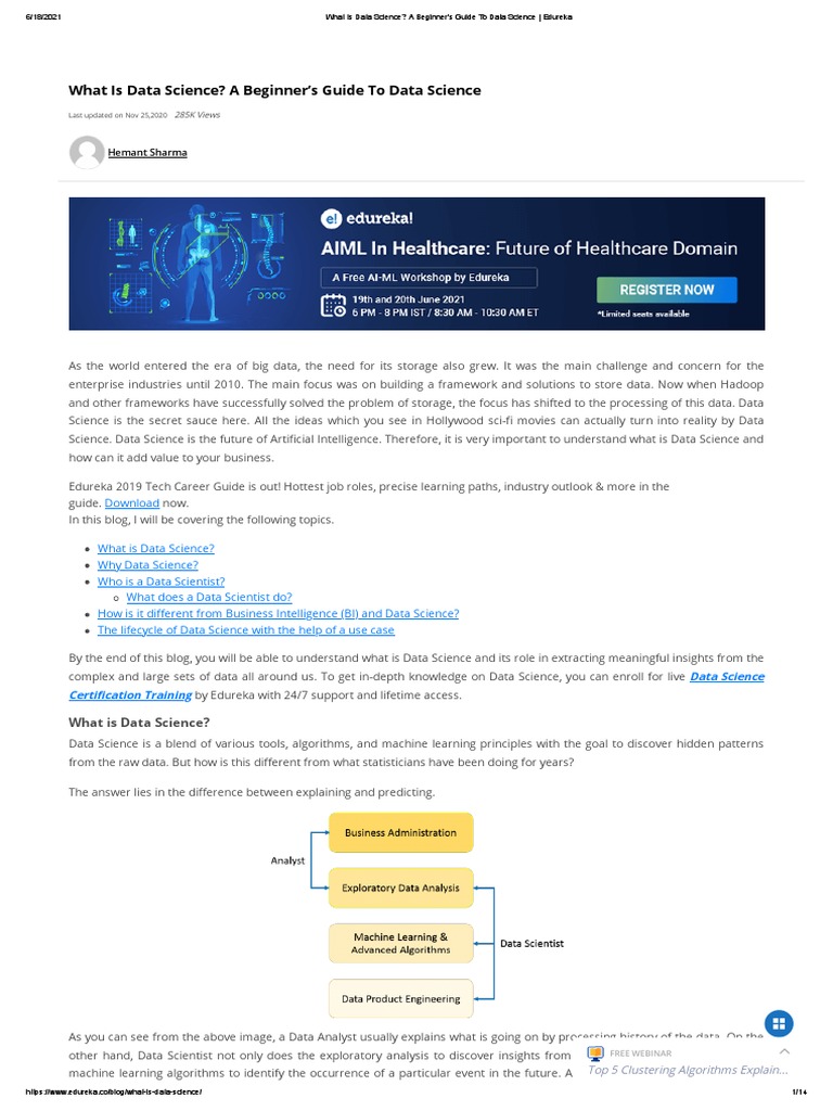 What Is Data Science - A Beginner's Guide To Data Science - Edureka ...