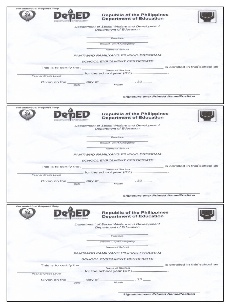 4ps - Deped Form | PDF