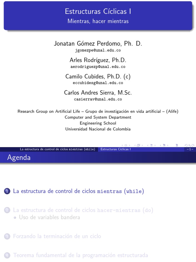 Estructuras Cíclicas en Programación | PDF | Flujo de control | Algoritmos