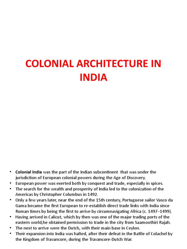 Portuguese Colonial Architecture in India | PDF