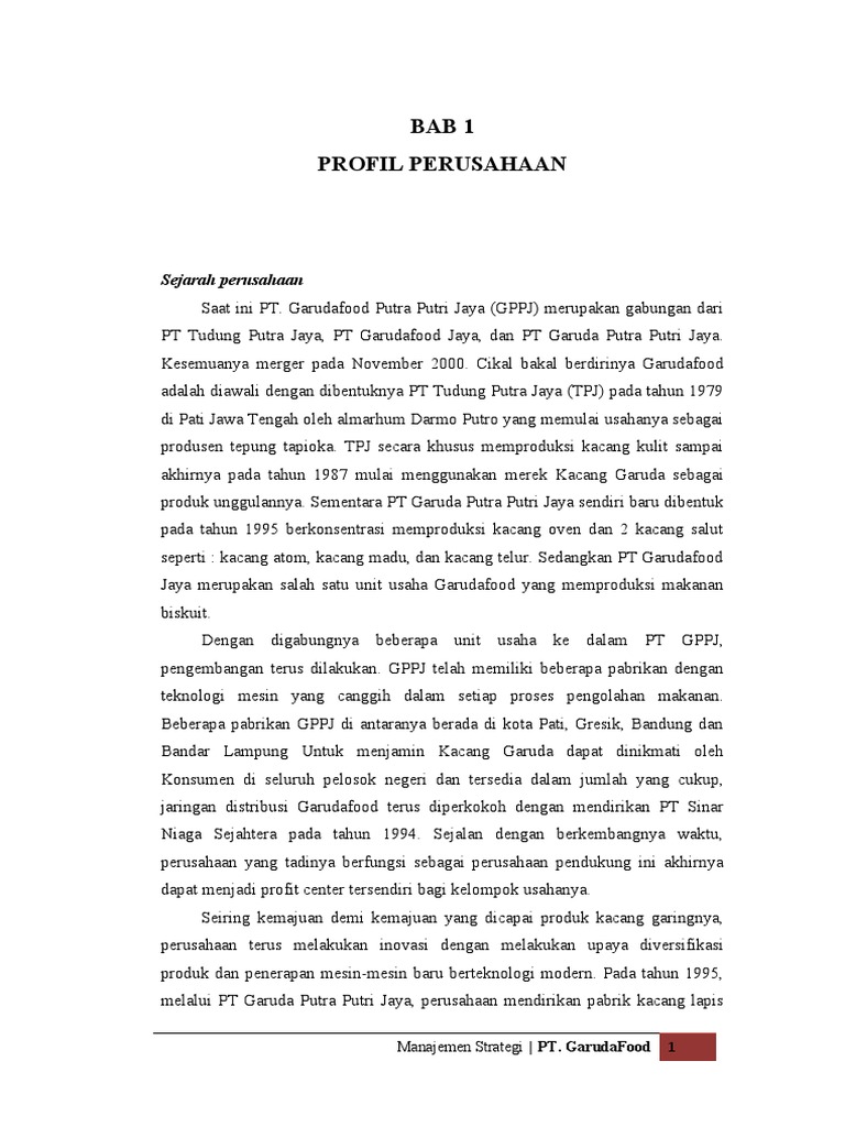PT GarudaFood | PDF
