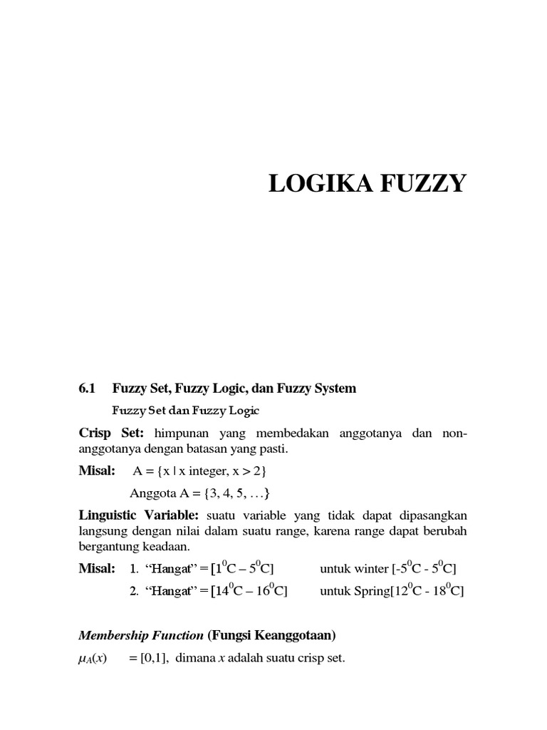 Implementasi Logika Fuzzy | PDF