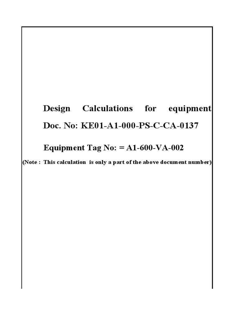 Vertical Vessel Foundation | PDF | Deep Foundation | Specification ...