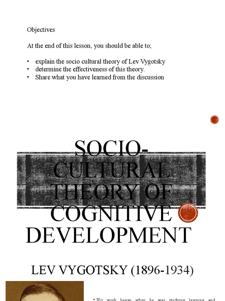 Lev Vygotsky Theory | PDF | Cognitive Development | Cognitive Science