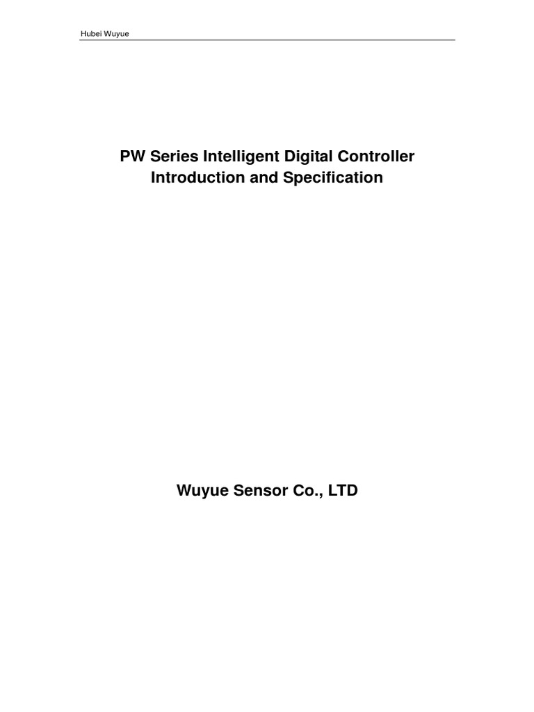 Instruction For PW500 | PDF | Thermocouple | Sensor
