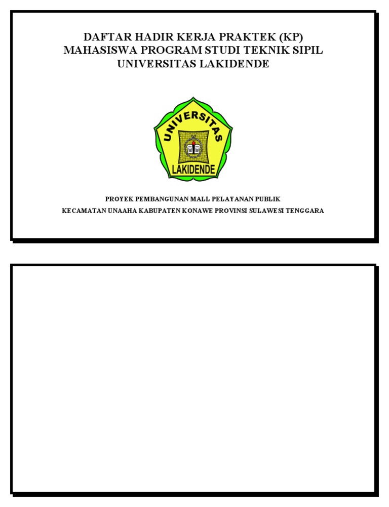Daftar Hadir Kerja Praktek | PDF