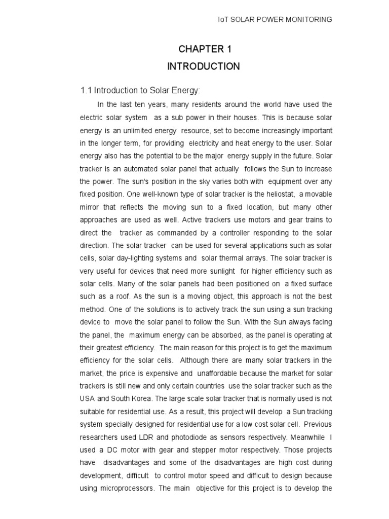 Solar Power Monitoring Using IoT (Report Book) | PDF | Photovoltaics ...