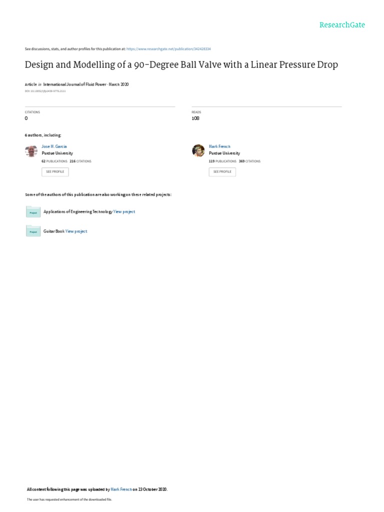Design and Modeling of Ball Valve FinalVersion | PDF | Computational ...