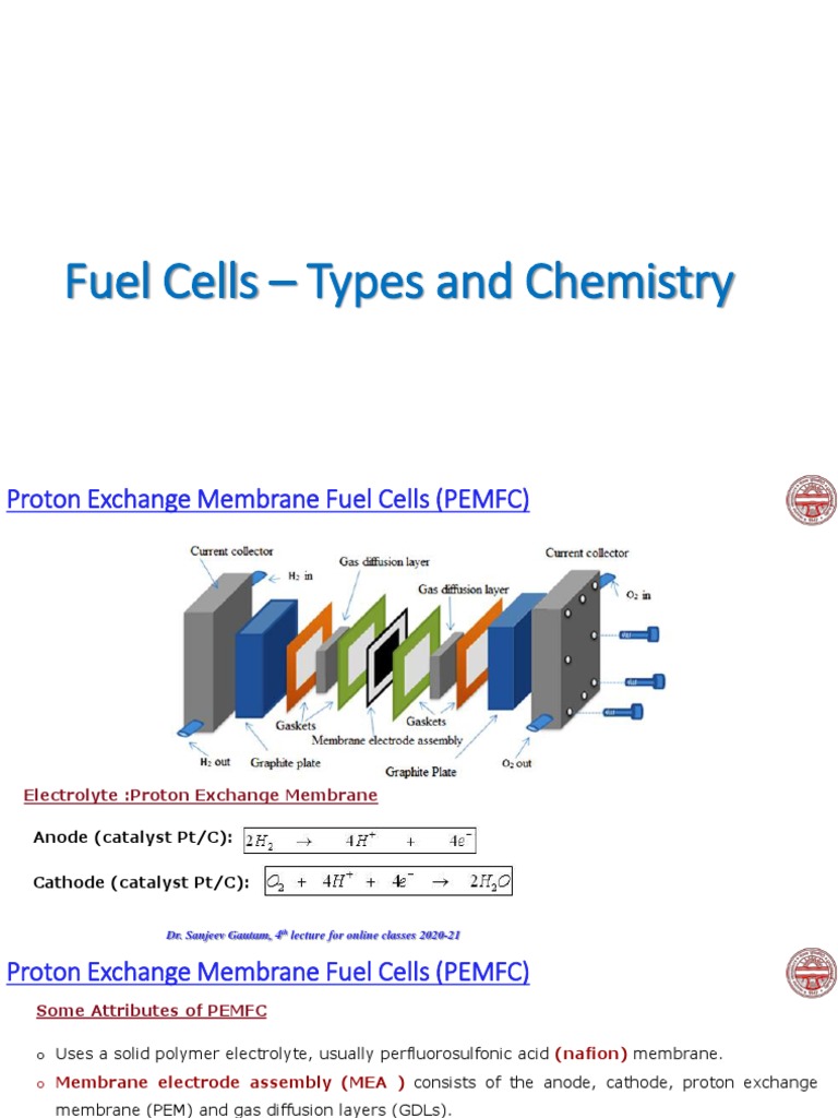 Fuel Cells - Types and Chemistry | PDF | Solid Oxide Fuel Cell | Fuel Cell