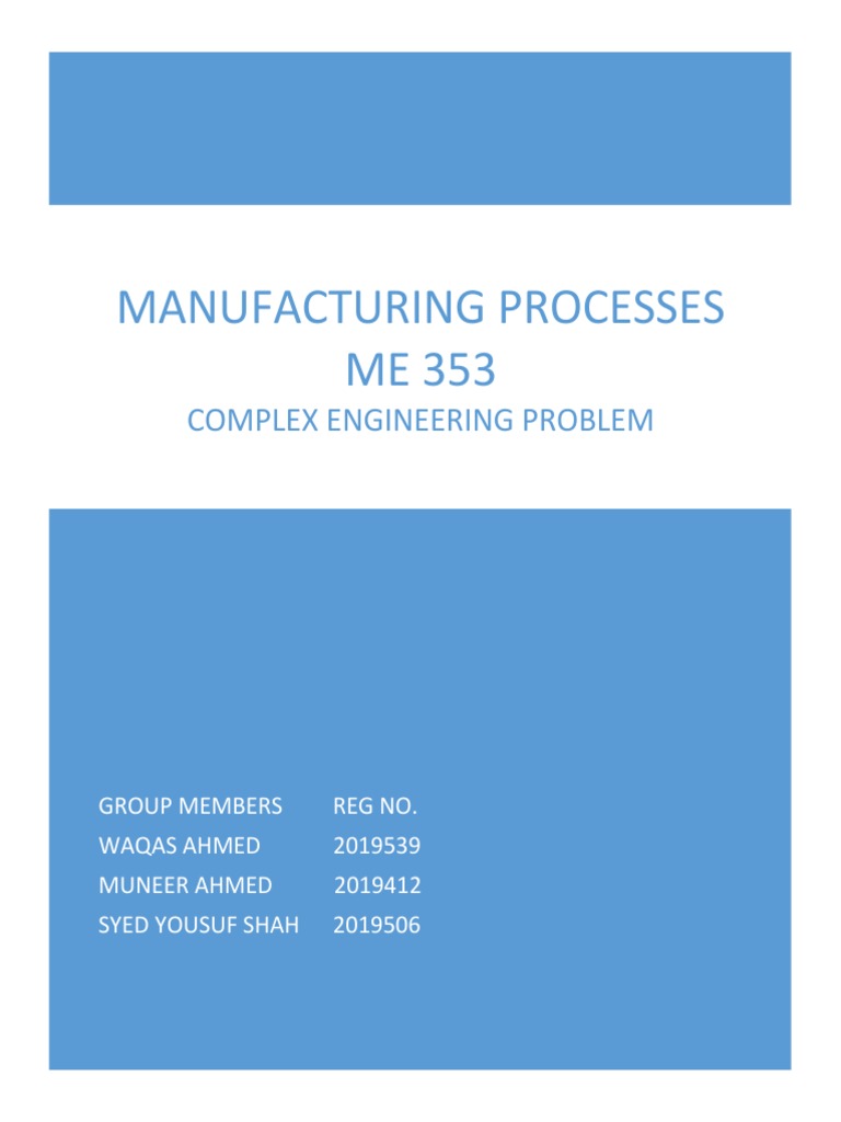 Me 353 Cep | PDF | Gear | Machining