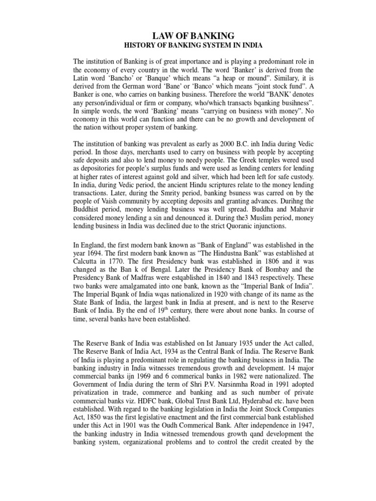 Banking Notes | PDF | Banks | Cooperative