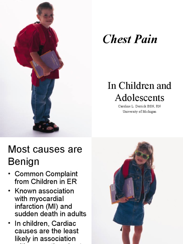 Chest Pain: in Children and Adolescents | PDF | Heart | Physiology