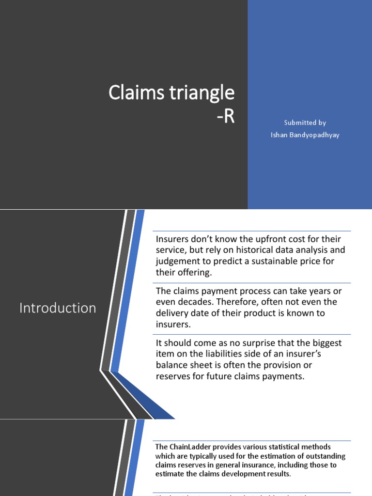 Claims Triangle - R: Submitted by Ishan Bandyopadhyay | PDF ...