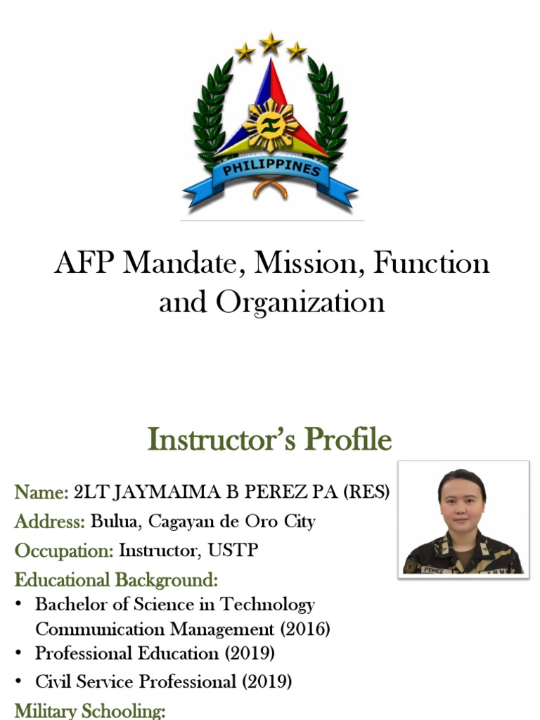 AFP Mandate and Organization Overview | PDF | Habeas Corpus | American ...