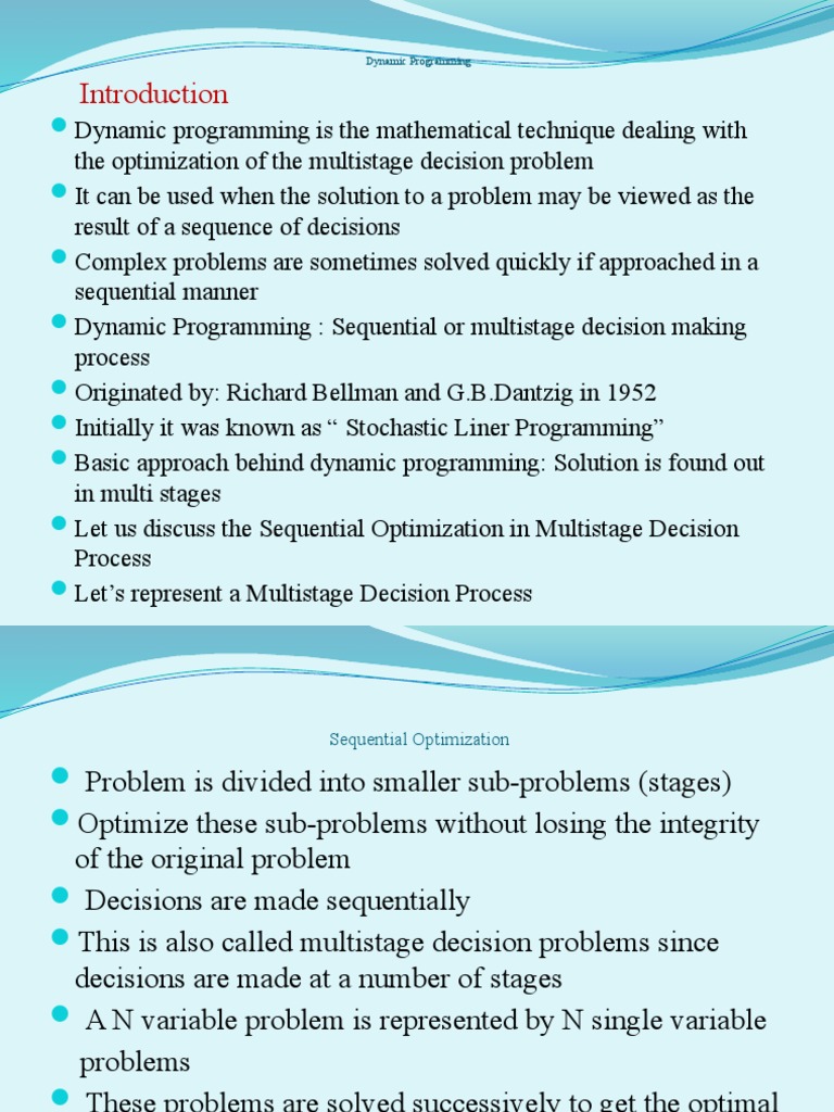 Lect 15 Dynamic Programming | PDF | Dynamic Programming | Mathematical Optimization