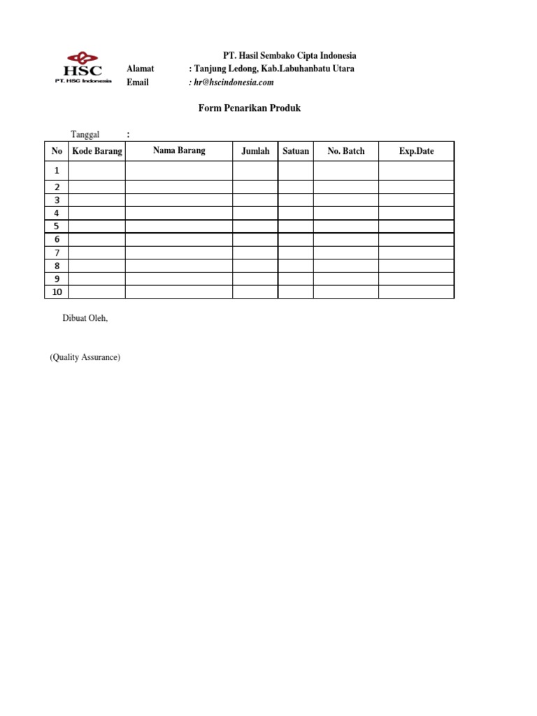 Penarikan Produk | PDF