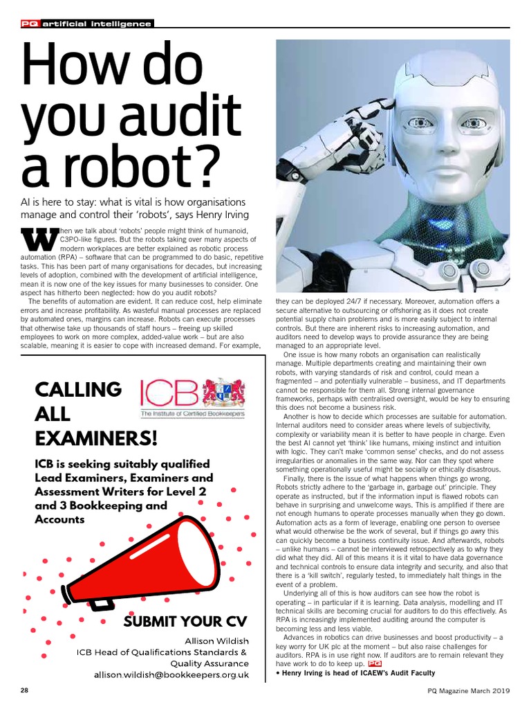 How To Audit A Robot | PDF | Computer Science | Business