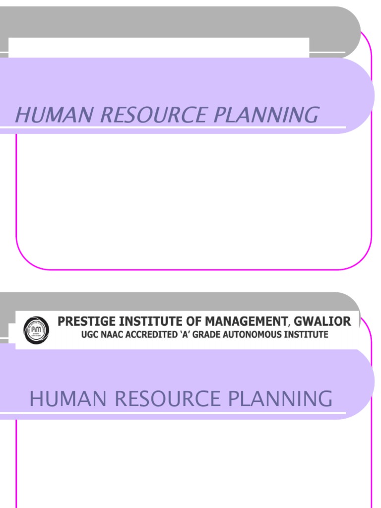 Human Resource Planning | PDF | Forecasting | Human Resource Management