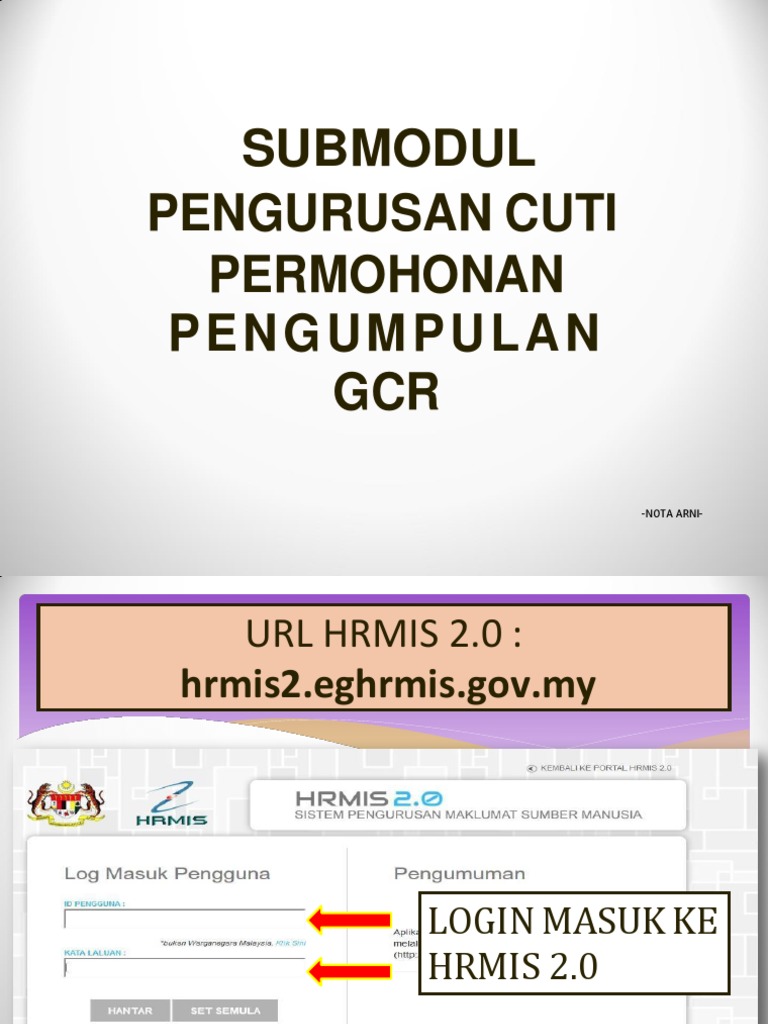 Nota Permohonan Pengumpulan GCR | PDF