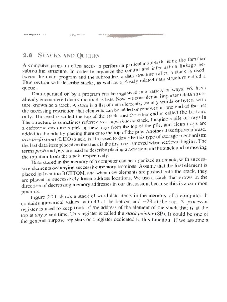 Stack Queue and Subroutine | PDF