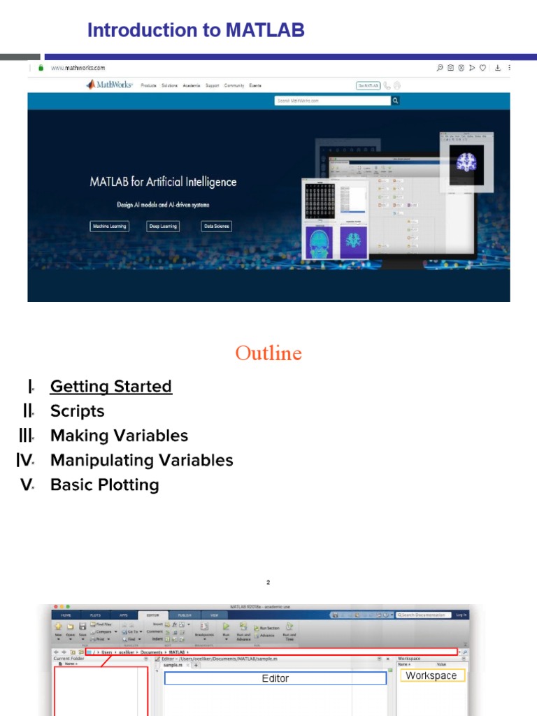 Introduction To MATLAB | PDF | Matrix (Mathematics) | Matlab
