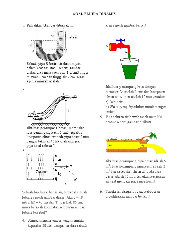Soal Print Fluida Dinamis | PDF