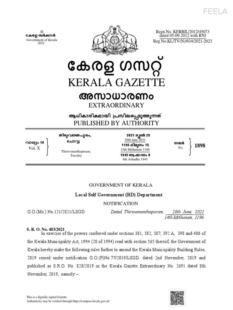 LSGD KMBR Amendment 2021 dt.29.06.2021 - F | PDF | Specification ...