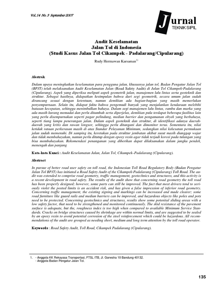 Keselamatan Jalan Tol | PDF