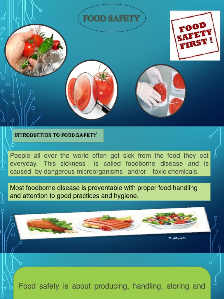 Food Safety - Lecture 1 | PDF | Foods | Foodborne Illness