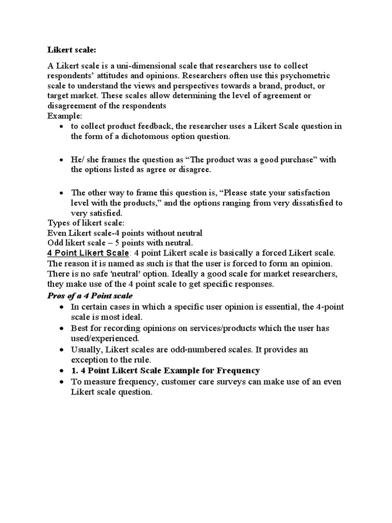 Likert Scale | PDF | Likert Scale | Social Psychology