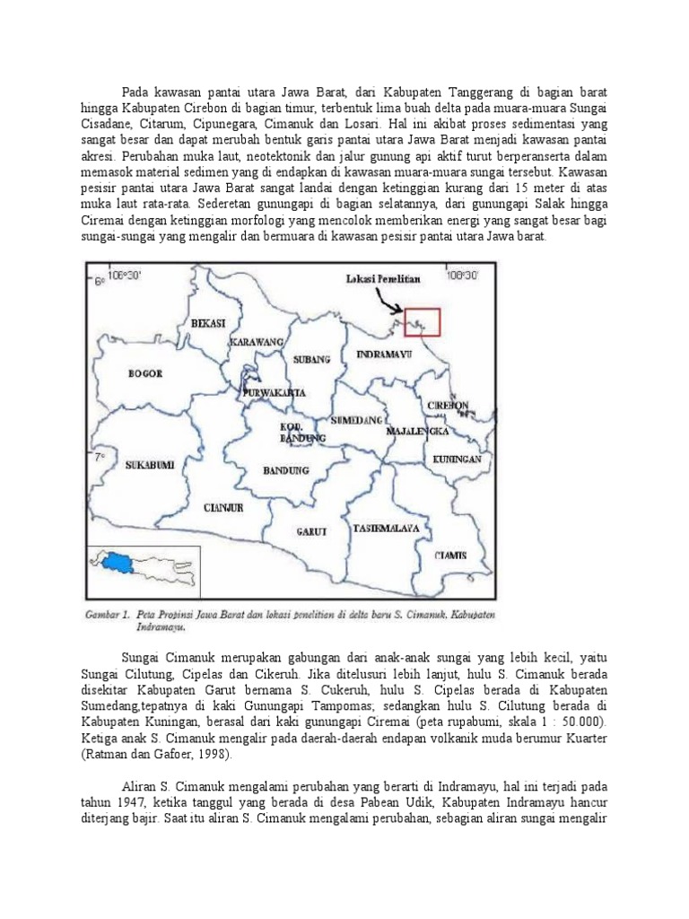 Dinamika Sedimentasi dan Perkembangan Delta Sungai Cimanuk | PDF