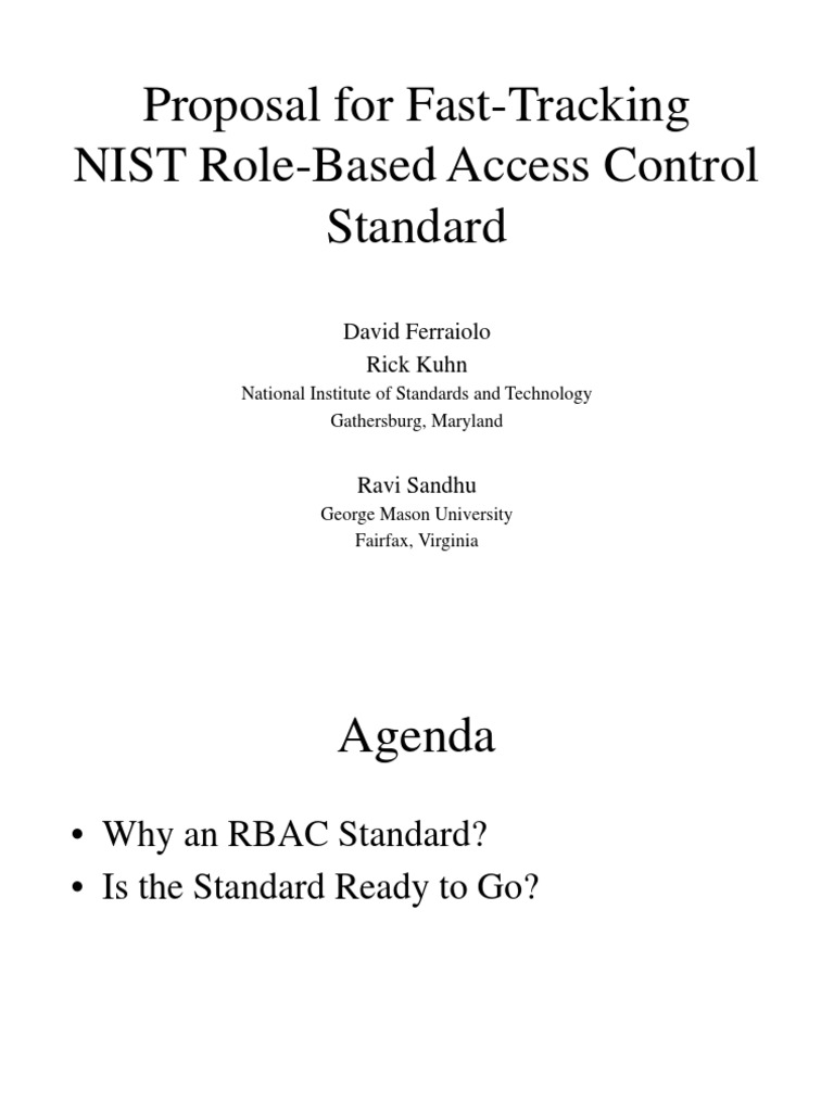 RBAC STD Proposal | PDF | Systems Engineering | Information Technology Management