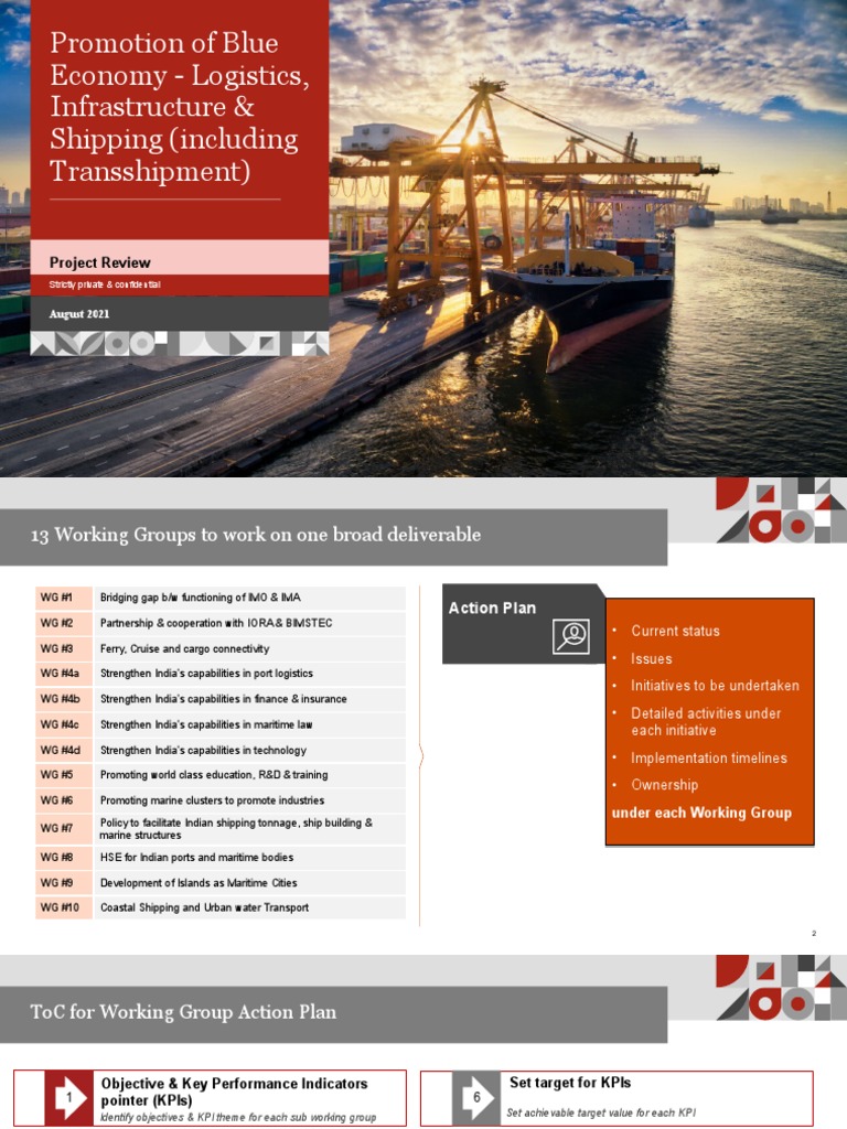 Blue Economy Action Plan Template-1 | PDF | Port | Tourism