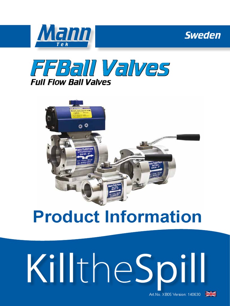 Ffball Valves: Product Information | PDF | Valve | Actuator