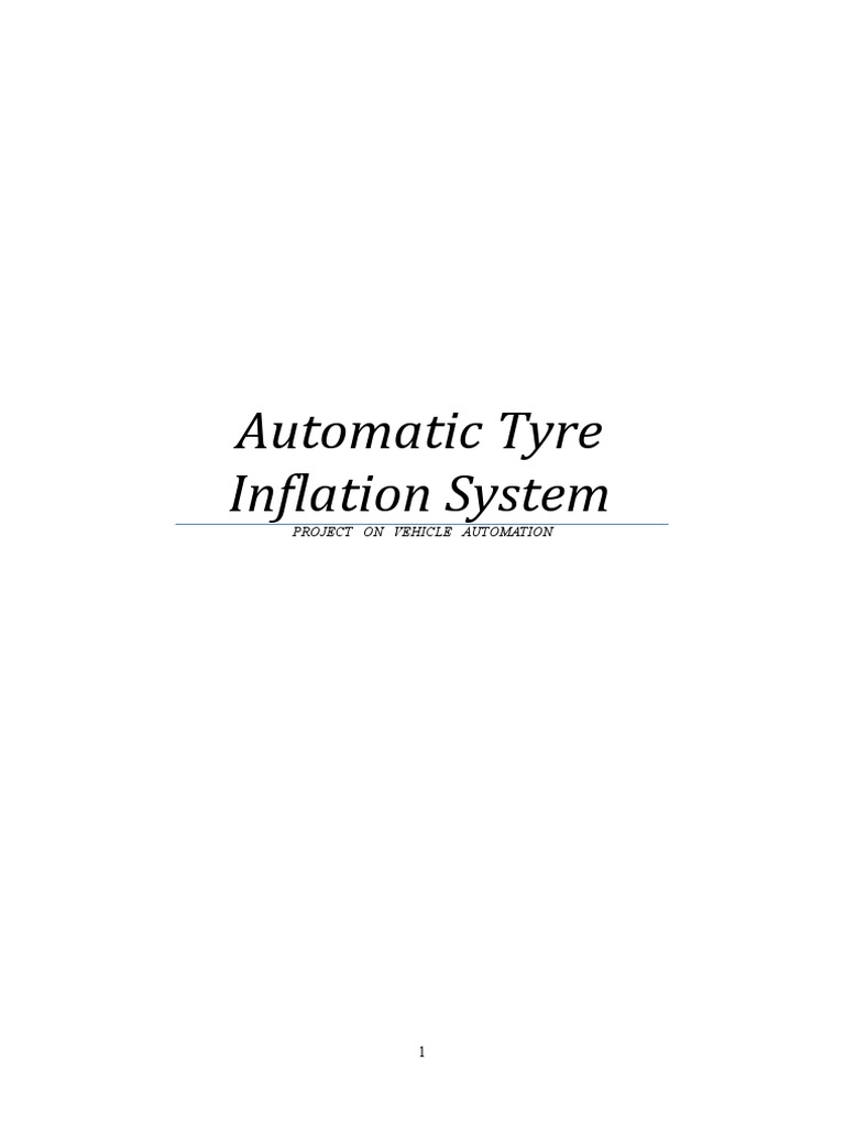 Automatic Tyre Inflation System | PDF | Ductility | Tire