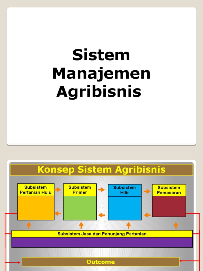 2.sistem Manajemen Agribisnis... | PDF
