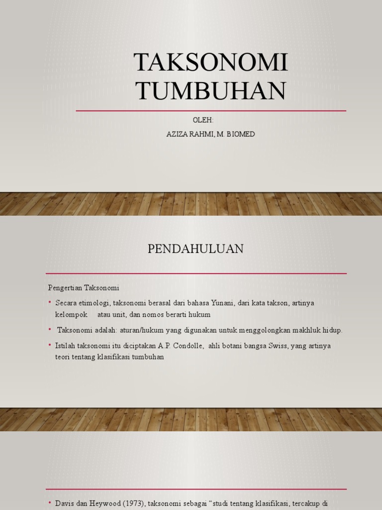 Taksonomi Tumbuhan - PPTX Baru | PDF