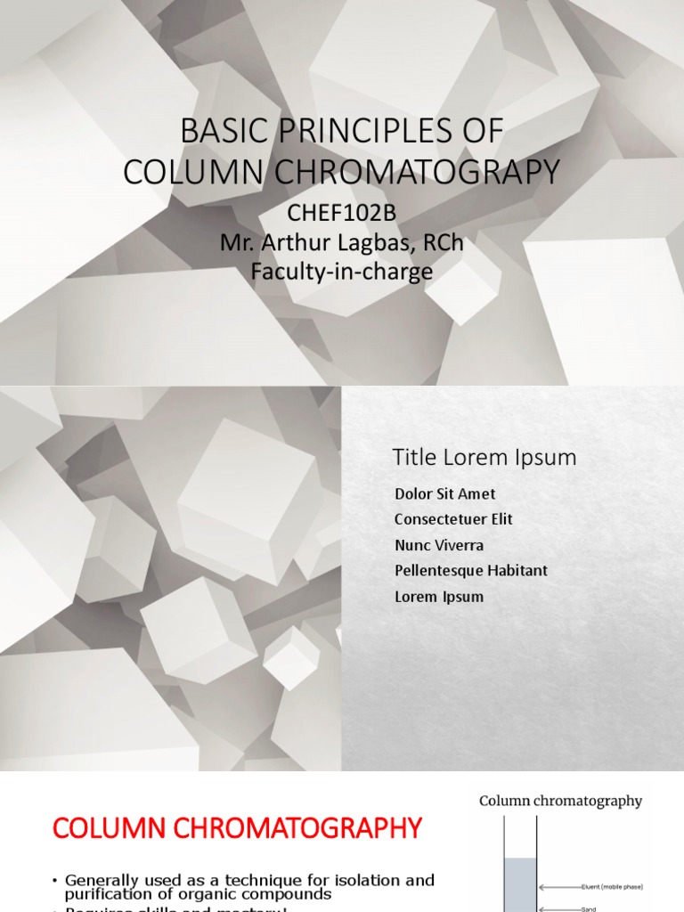 Column Chromatography Basics Explained | PDF | Chromatography | Thin ...