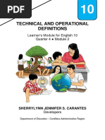 Technical vs. Operational Definitions | PDF | Definition | Word