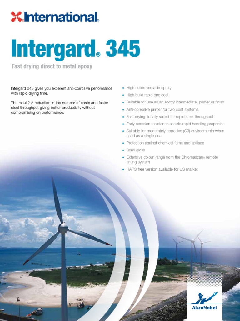 Intergard 345: Fast Drying Direct To Metal Epoxy | PDF | Corrosion | Epoxy
