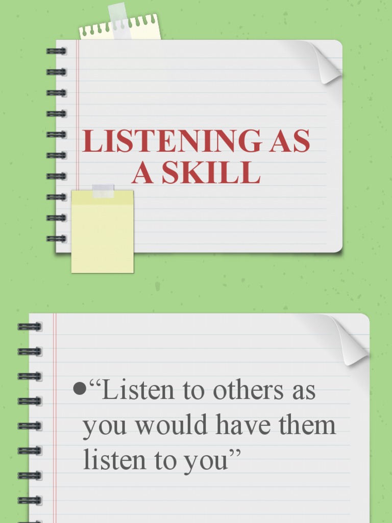 Mastering Active Listening Skills | PDF | Language Arts & Discipline ...